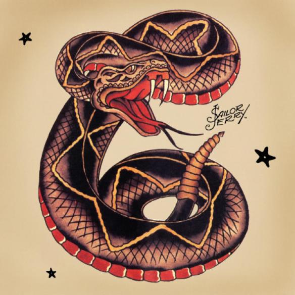 Tatouage Traditionnel De Serpent Panthère